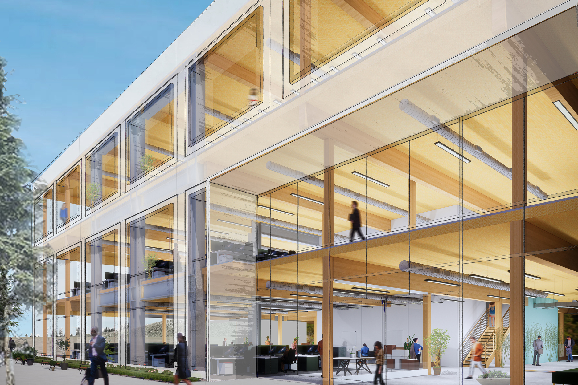 LPA Explores Use of Mass Timber for Office Construction - LPA